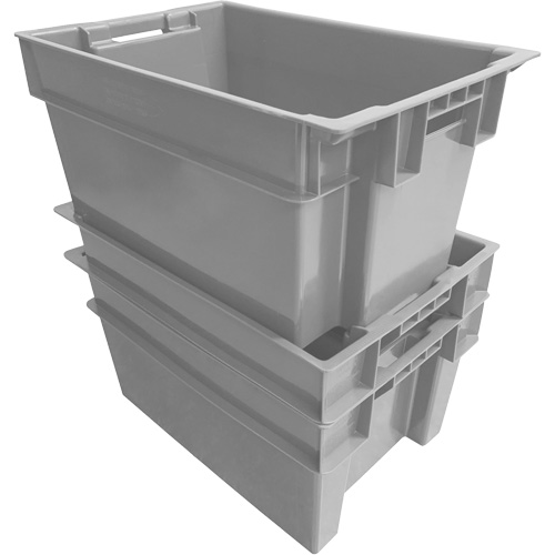 Akro Mils Stack And Nest Container 16 W X 12 H X 24 D Grey
