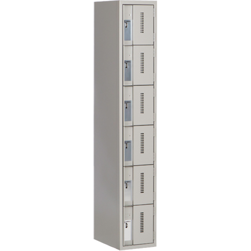 PERFIX INC. Concorde Heavy-Duty Lockers, 6 -tier, 12" x 18" x 72 ...