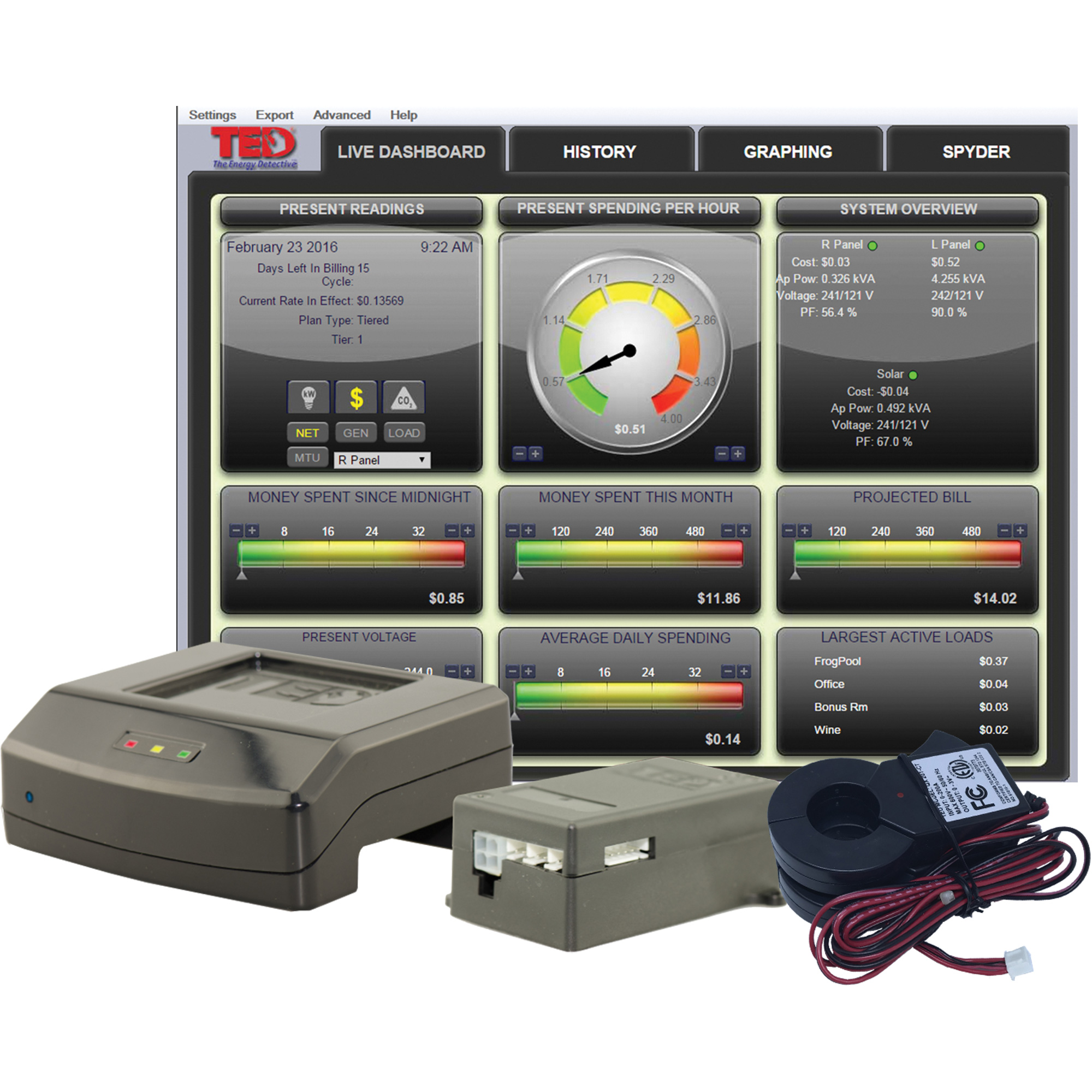 Ted The Energy Detective Pro Home Residential Energy Monitoring System ...