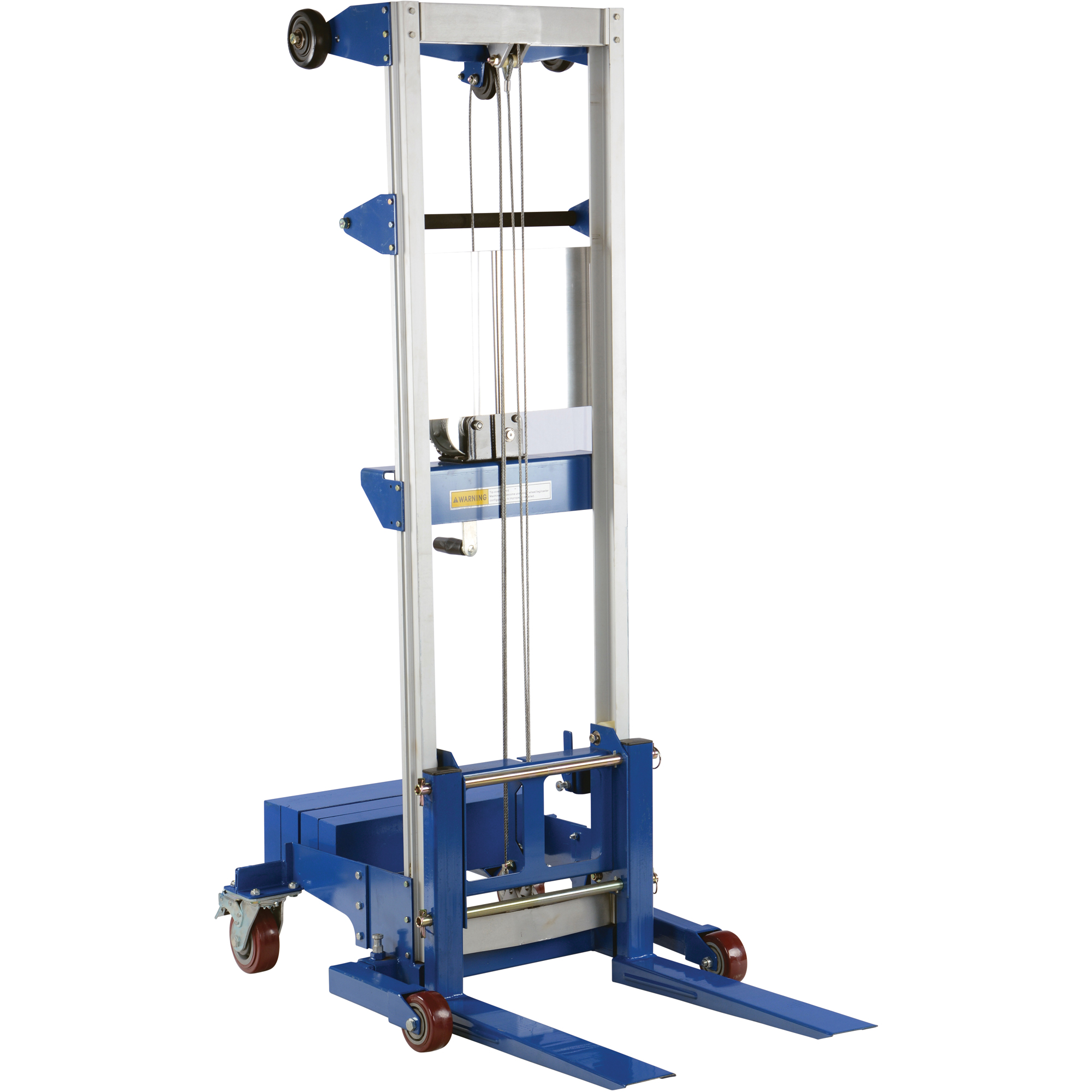 Vestil Fork Lift Stacker - Counterbalance Design, Hand Winch Operated ...