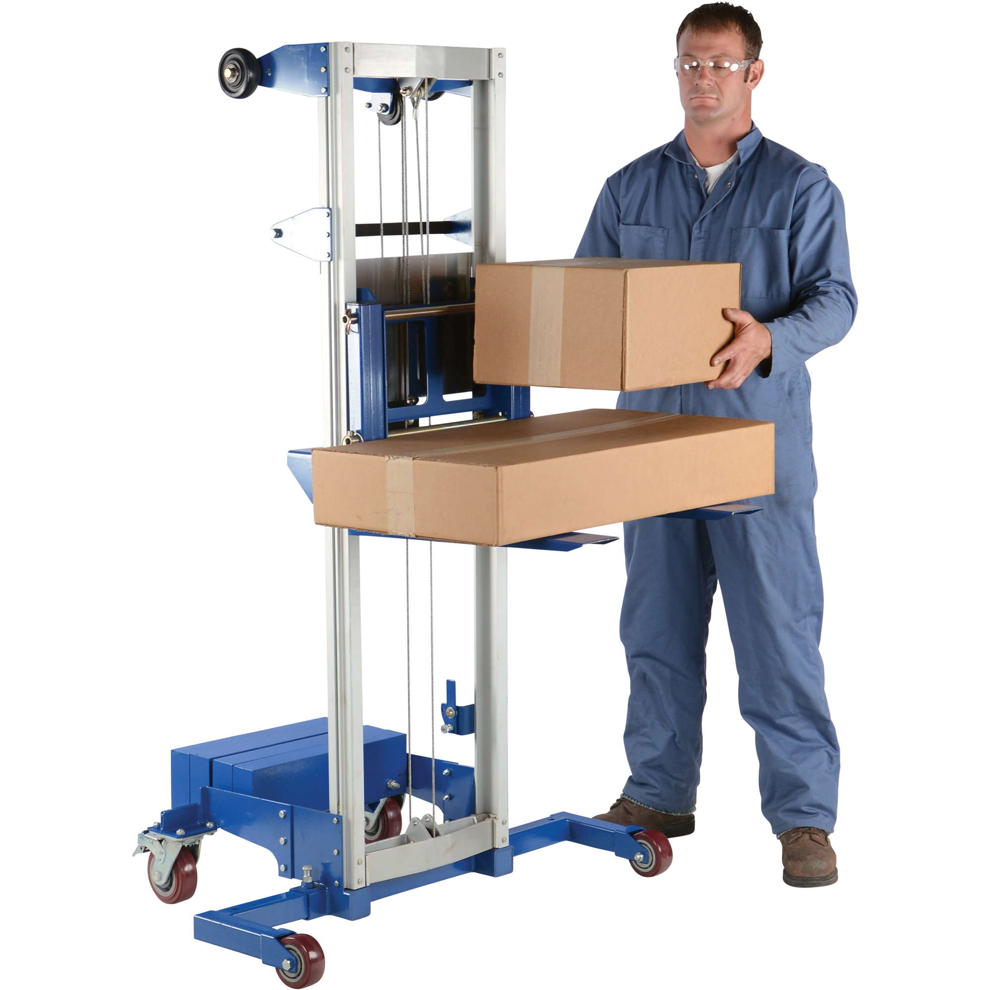 Vestil Fork Lift Stacker - Counterbalance Design, Hand Winch Operated ...