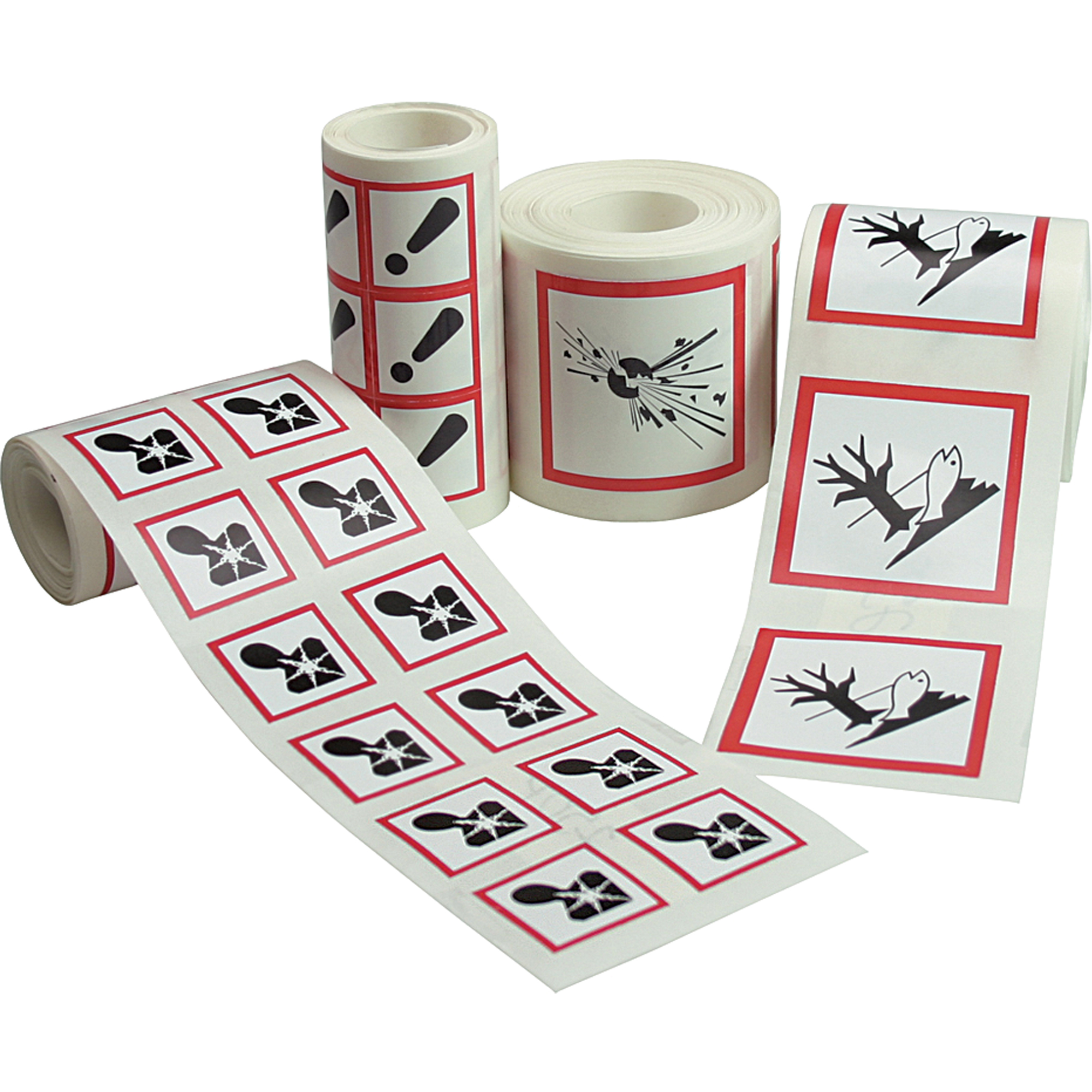 Accuform Signs GHS Pictogram Labels, Paper, Roll, 1" L x 1" W ...