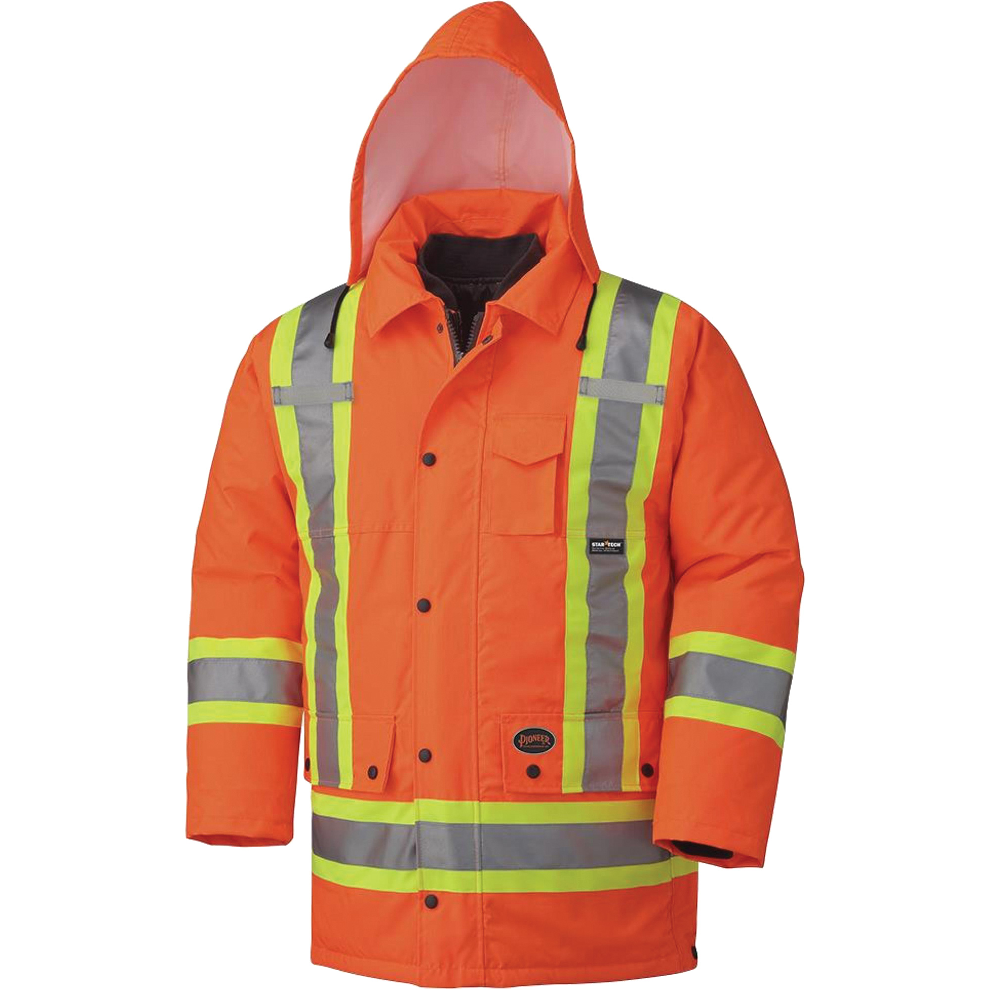 Pioneer Waterproof 7-in-1 Parka, High Visibility Orange, Small, ANSI ...